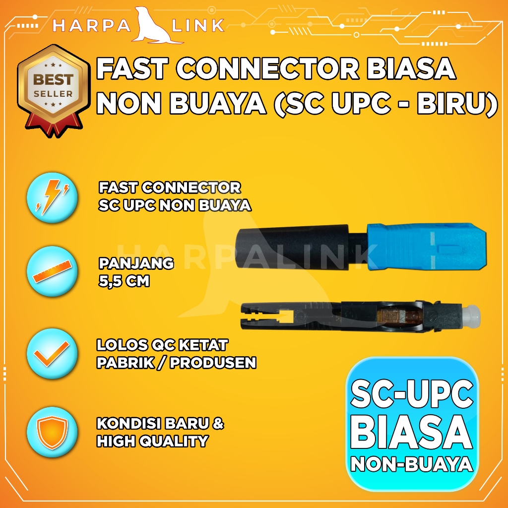 Jual Fast Connector SC UPC Fiber Optik Bukan Buaya / Fast Konektor SC ...