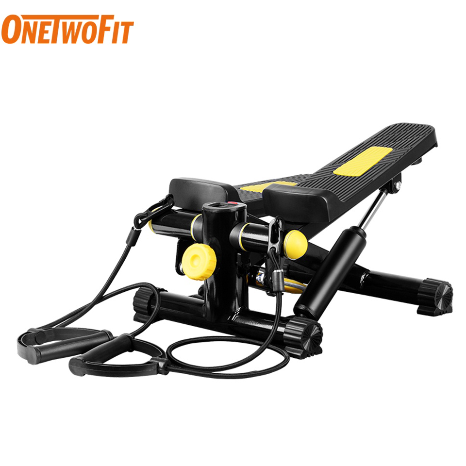 Jual Model Baru..!! OneTwoFit Mini Stepper LCD Display Tangga Bisu Stair Leg Arm Fitness ...