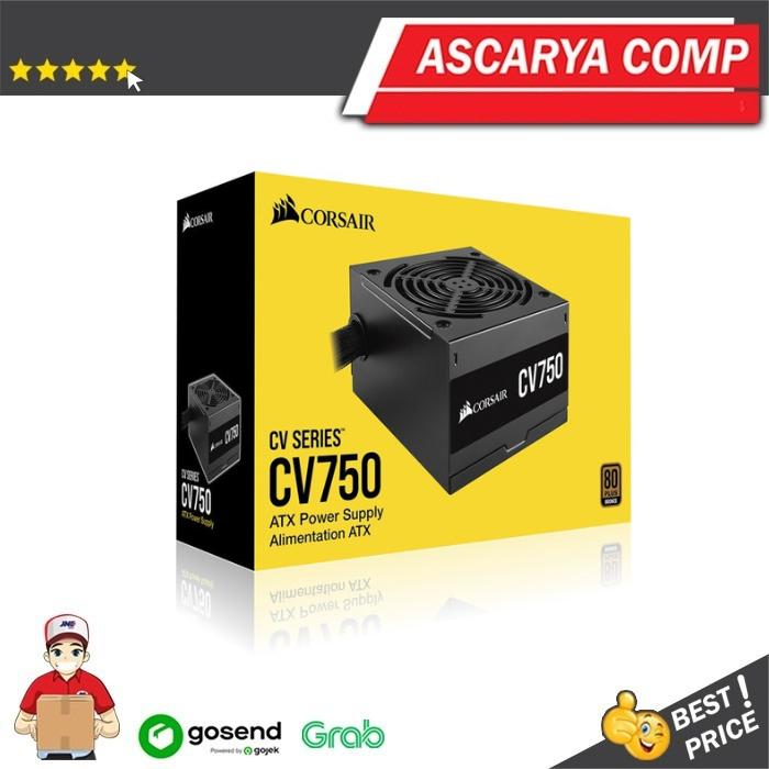 Jual Corsair CV750 Power Supply 750 Watt 80 Plus Bronze Certified | Shopee Indonesia