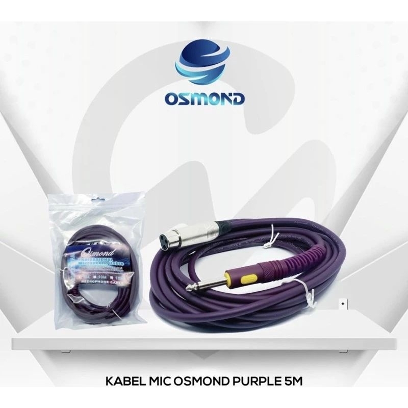 Jual KABEL MICROPHONE OSMOND 5 METER / KABEL MIK | Shopee Indonesia