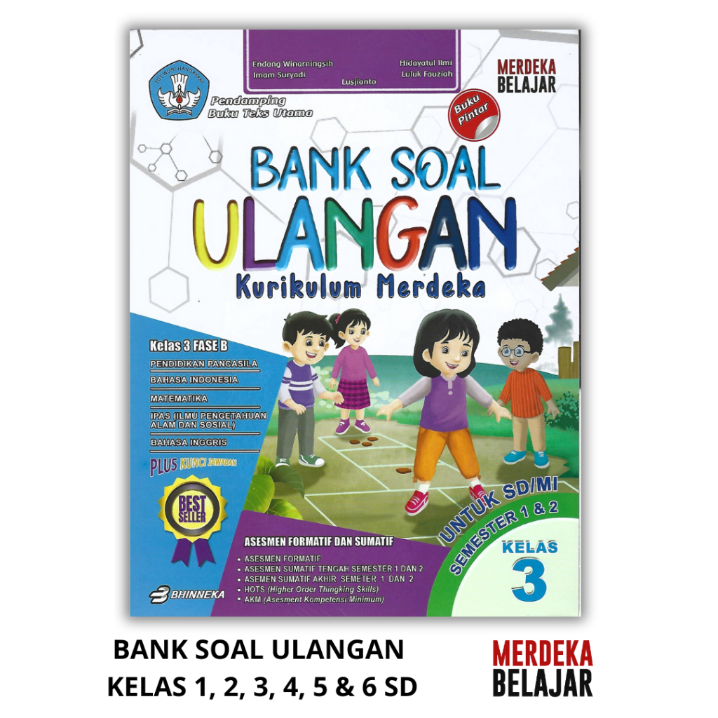 Jual BUKU BANK SOAL ULANGAN KURIKULUM MERDEKA - KELAS 1 s/d 6 SD/MI | Shopee Indonesia