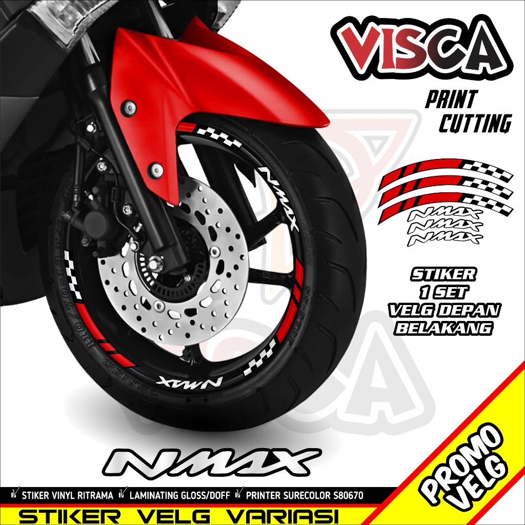Jual Stiker Velg List Velg Motor Cutting Sticker Velk All Nmax Variasi ...
