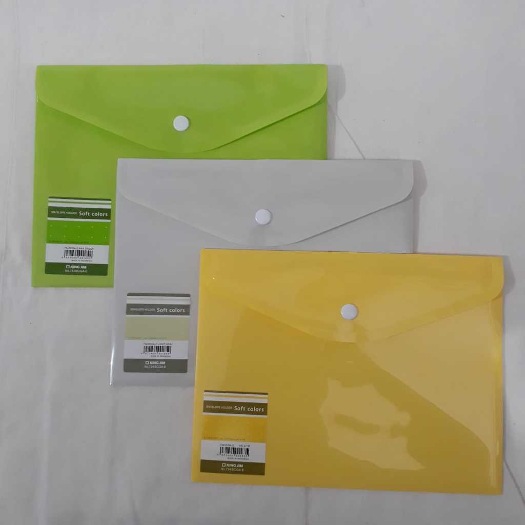 Jual KING JIM MAP KANCING PASTEL UKURAN A5 | MAP KANCING UKURAN F4 ...