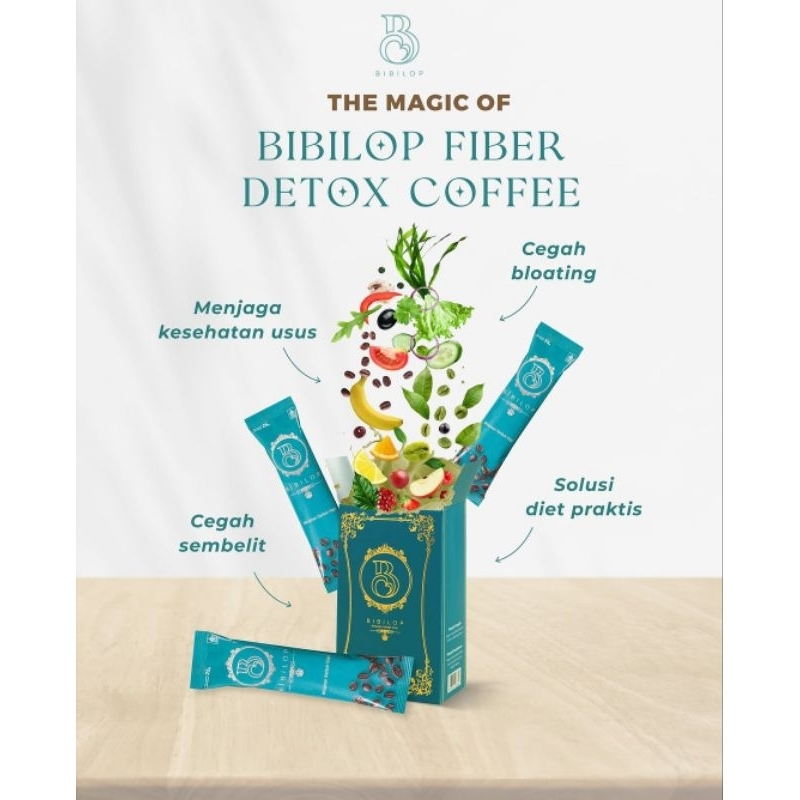 Jual BIBILOP FIBER DETOX COFFEE (3BOX) | Shopee Indonesia