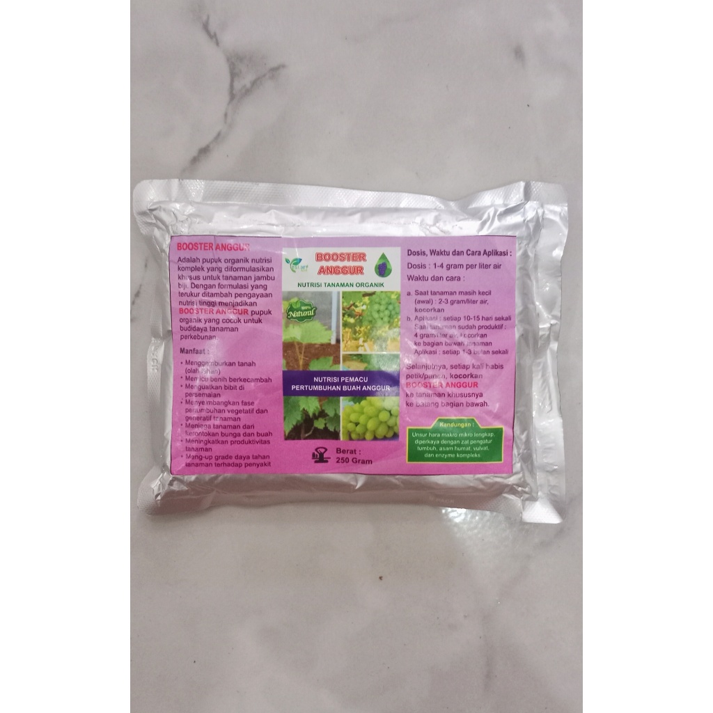 Jual Pupuk Organik Booster Tanaman Anggur Kemasan 250 Gram | Shopee ...