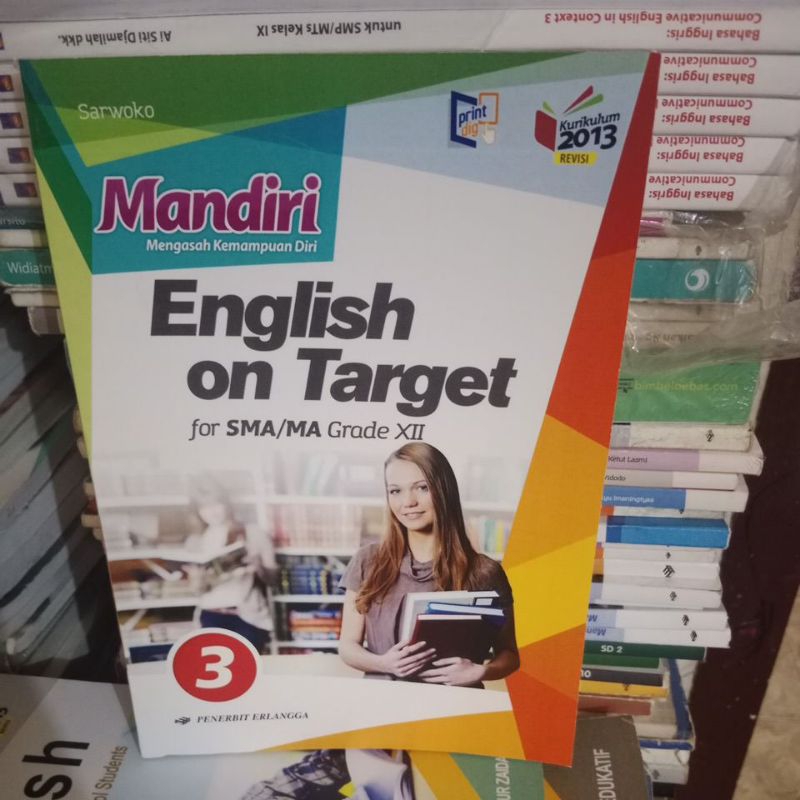 Jual buku mandiri bahasa Inggris (english on target) SMA kelas 3-11 penerbit erlangga | Shopee ...