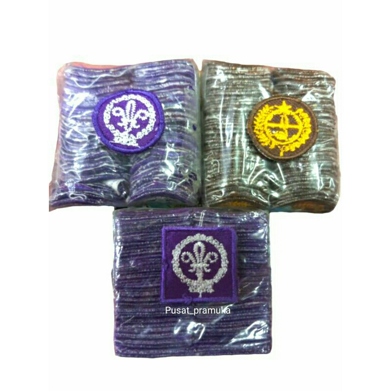 Jual logo bordir badge kitri wosm pramuka isi 100 biji | Shopee Indonesia