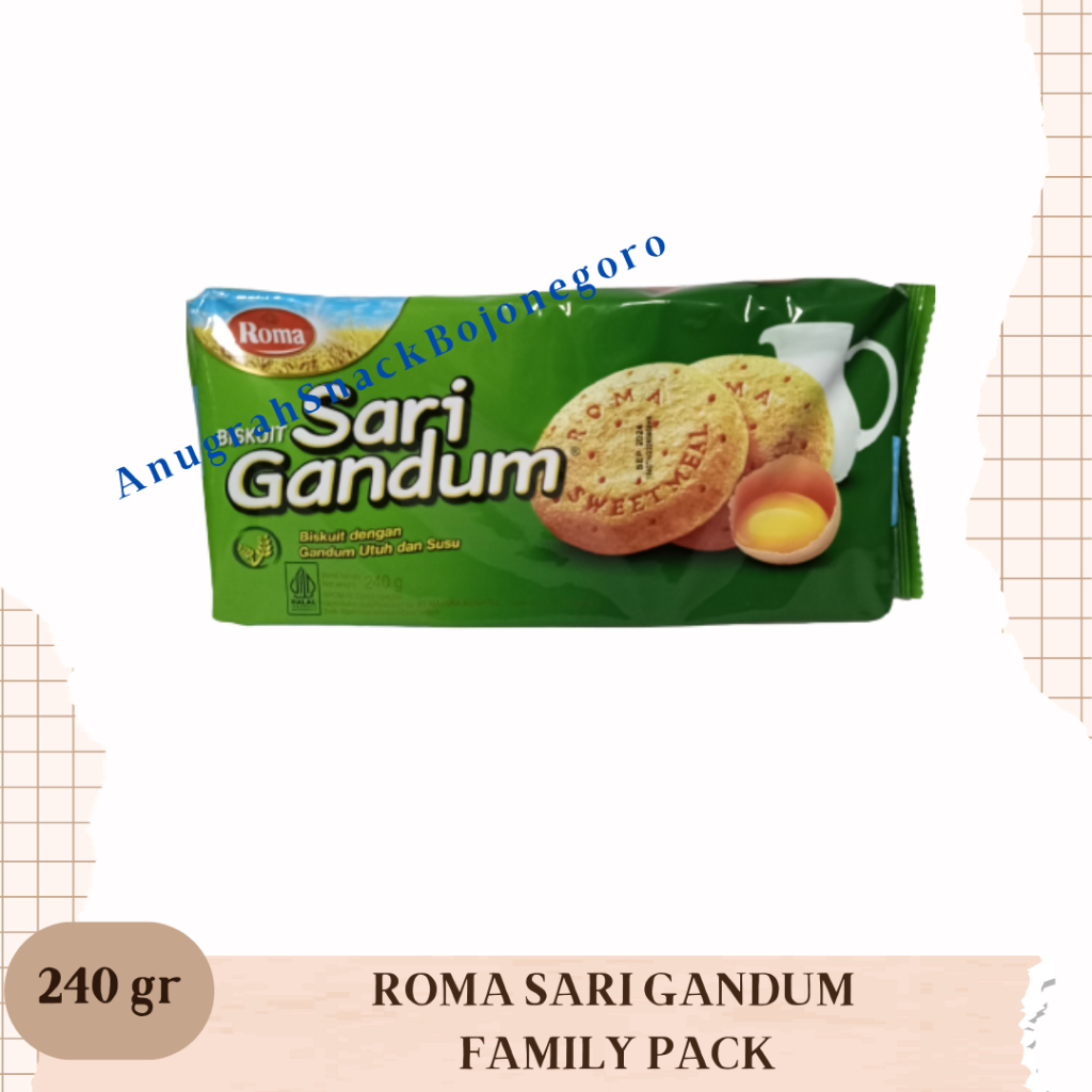 Jual Roma Sari Gandum Family Pack (240gr) | Shopee Indonesia