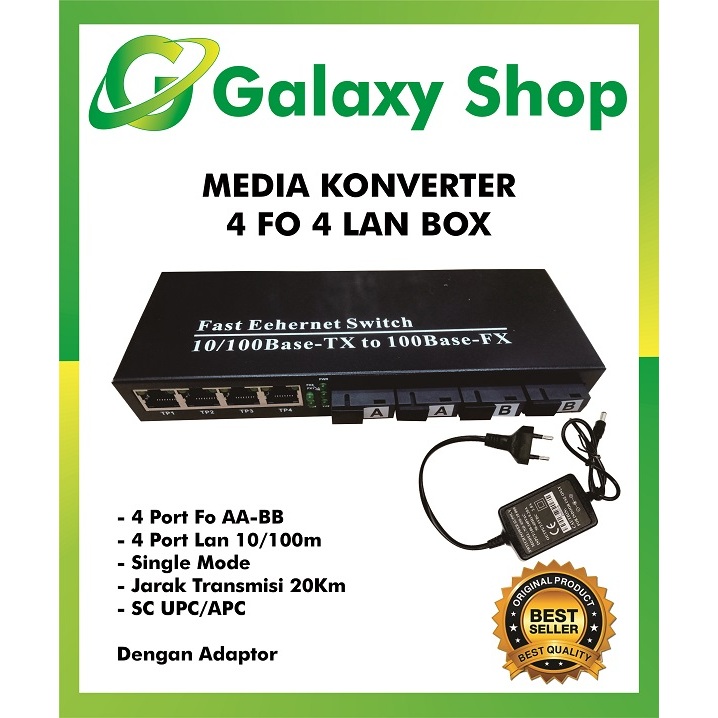 Jual Media Converter 4 Sc 4 Lan 10/100 | Shopee Indonesia