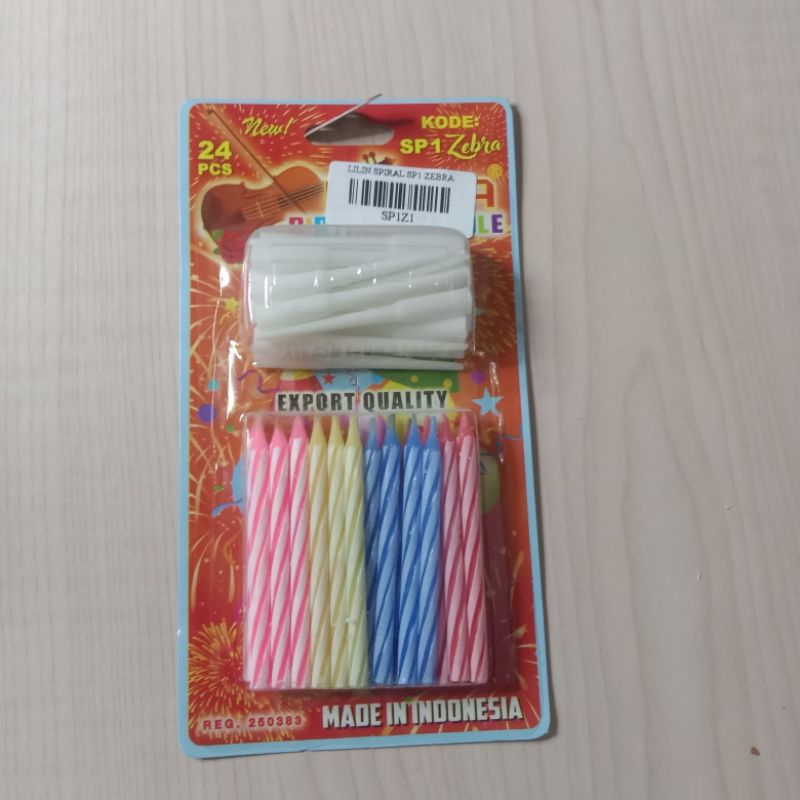 Jual Lilin Ulang tahun / lilin Spiral Kecil / Lilin Warna Warni Kecil ...