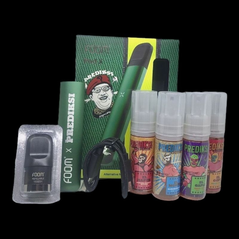 Jual Foom Pod X Prediksi Green Edition Bundling Liquid 15ML by Foom Lab ...