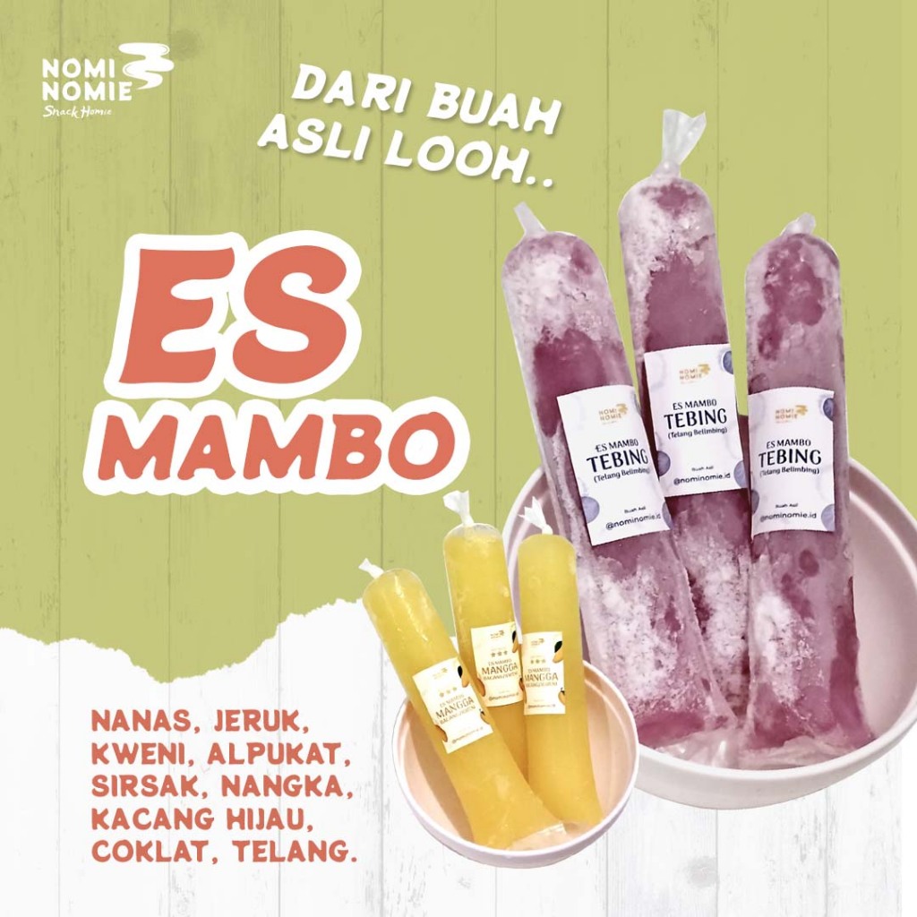 Jual Es Mambo Buah Asli (Tanpa Gula Biang) | Alpukat | Coklat | Nangka ...