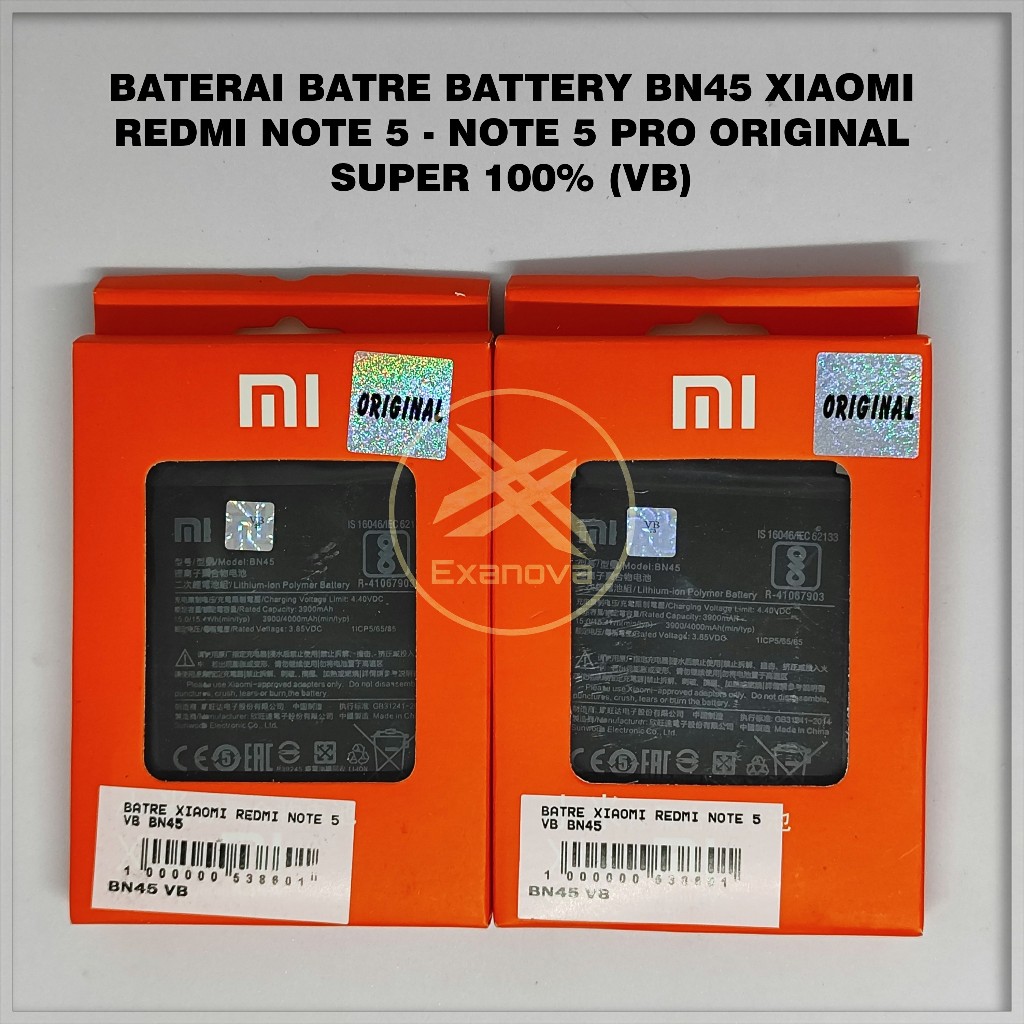 Jual BATERAI BATRE BATTERY BN45 XIAOMI REDMI NOTE 5 - NOTE 5 PRO ...