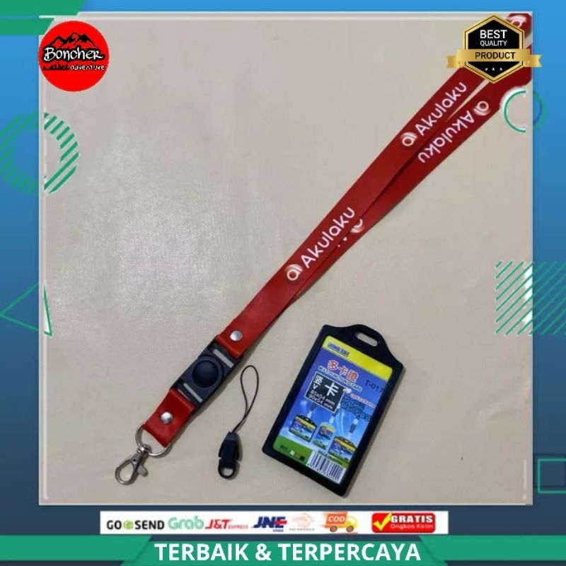 Jual Lanyard ID Card AKULAKU Printing 2 Sisi Full Colour | Shopee Indonesia