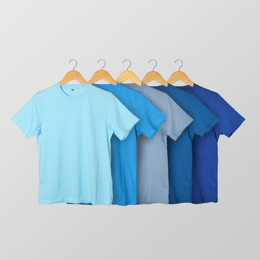Jual Kaos Polos Cotton Combed PREMIUM 30S -COLORFUL VER.- Reguler Fit Lengan Pendek Pria Wanita ...