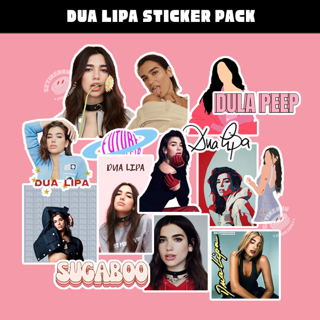 Jual Dua Lipa Sticker Pack A6 (15pcs) | Shopee Indonesia