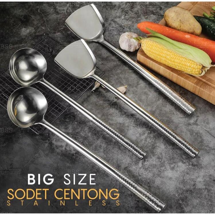 Jual Spatula & Sutil Stainless Sodet - Centong Stainless FULL JUMBO ...