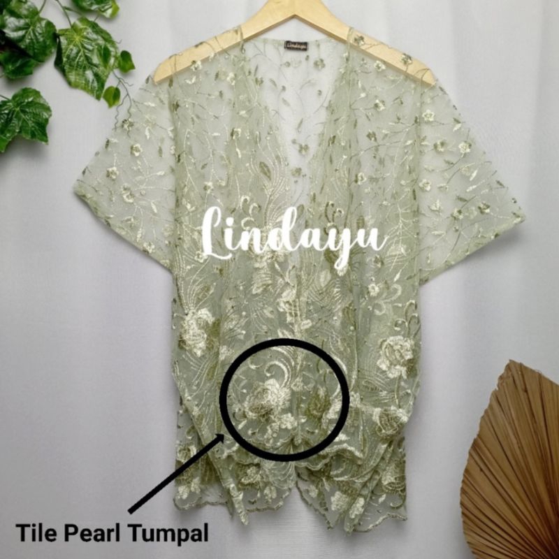 Jual Cardigan Tile Outer Kardigan Kondangan Tile Premium non renda ...