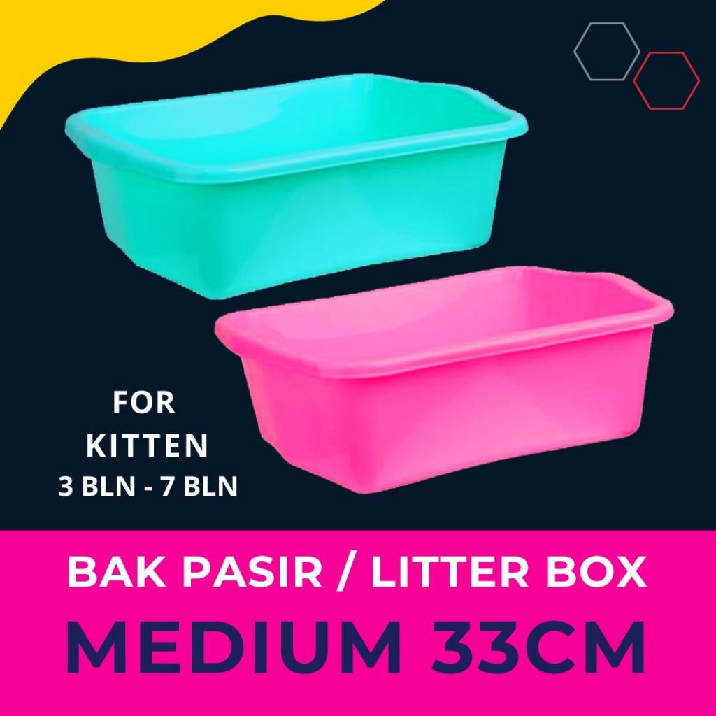 Jual BAK PASIR KUCING MEDIUM 33CM / LITTER BOX UKURAN MEDIUM | Shopee ...