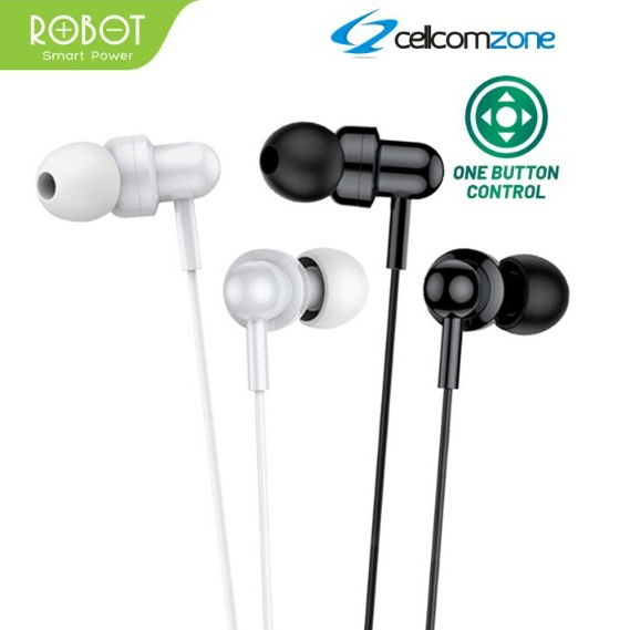 Jual Headset Robot RE20 Wired Earphone Bass Smartphone Original ...