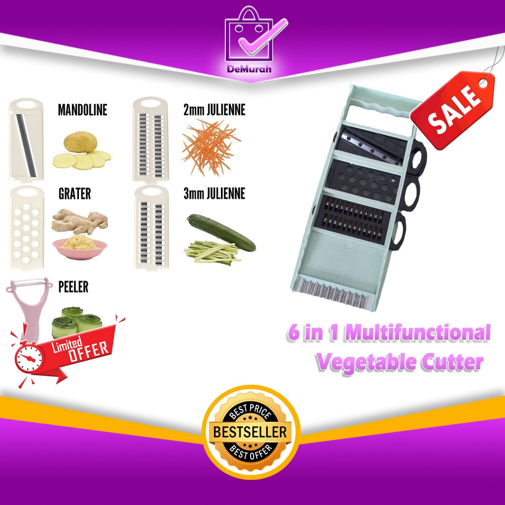 Jual Multifunctional Vegetable Cutter 6 in 1 Parutan Sayur Serbaguna ...