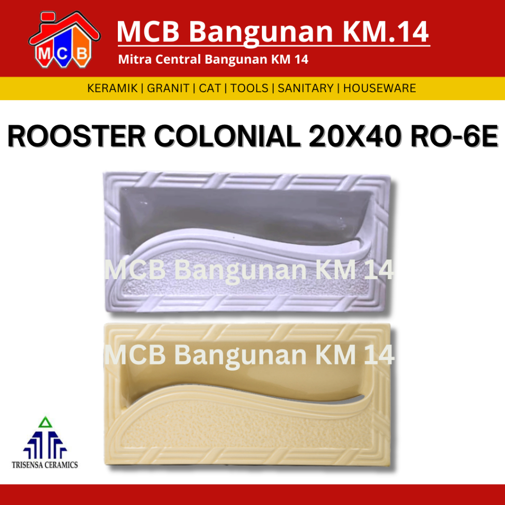 Jual Roster Keramik Trisensa 20X40 Keramik RO6E/ Lubang angin dinding ...
