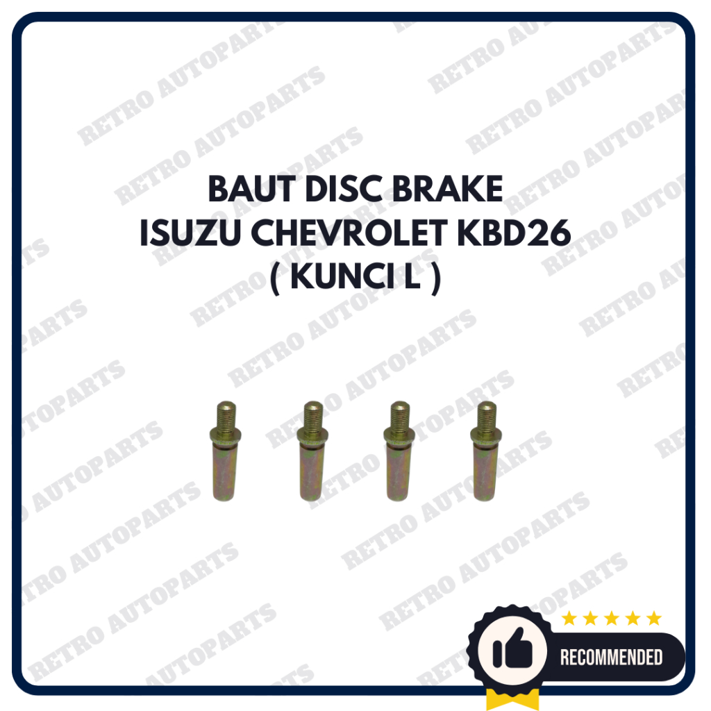 Jual CHEVROLET - KBD | Baut disc brake mobil Isuzu CHEVROLET KBD26 ...