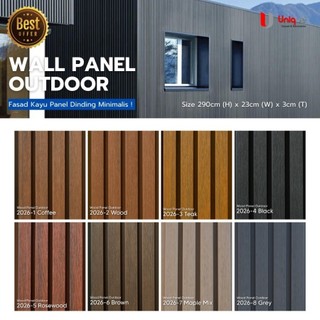 Jual WPC Wood Panel Outdoor / Wallpanel Kisi-Kisi OUTDOOR Minimalis ...