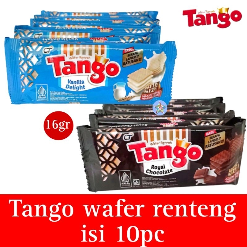 Jual Tango Wafer Renceng 16Gr isi 10pc | Shopee Indonesia
