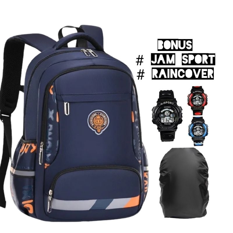 Jual Tas ransel anak sekolah SD astrnot tabung bonus jam dan raincover | Shopee Indonesia