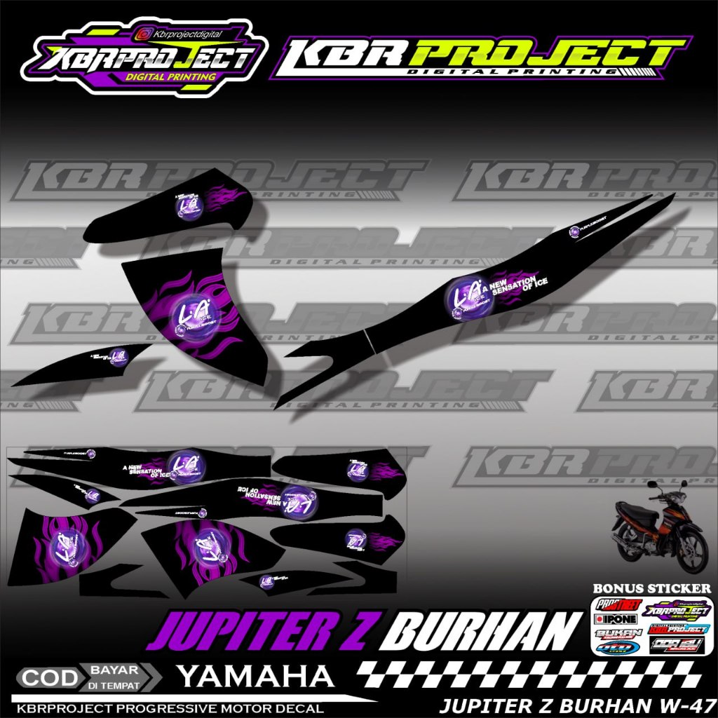 Jual JUPITER Z BURHAN STIKER STRIPING PREMIUM MOTOR KEREN LIS VARIASI ...