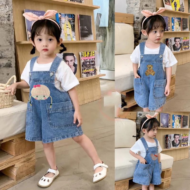 Jual OVERALL 3D PENDEK KARAKTER CIBI ANAK USIA 1-6 THN | Shopee Indonesia
