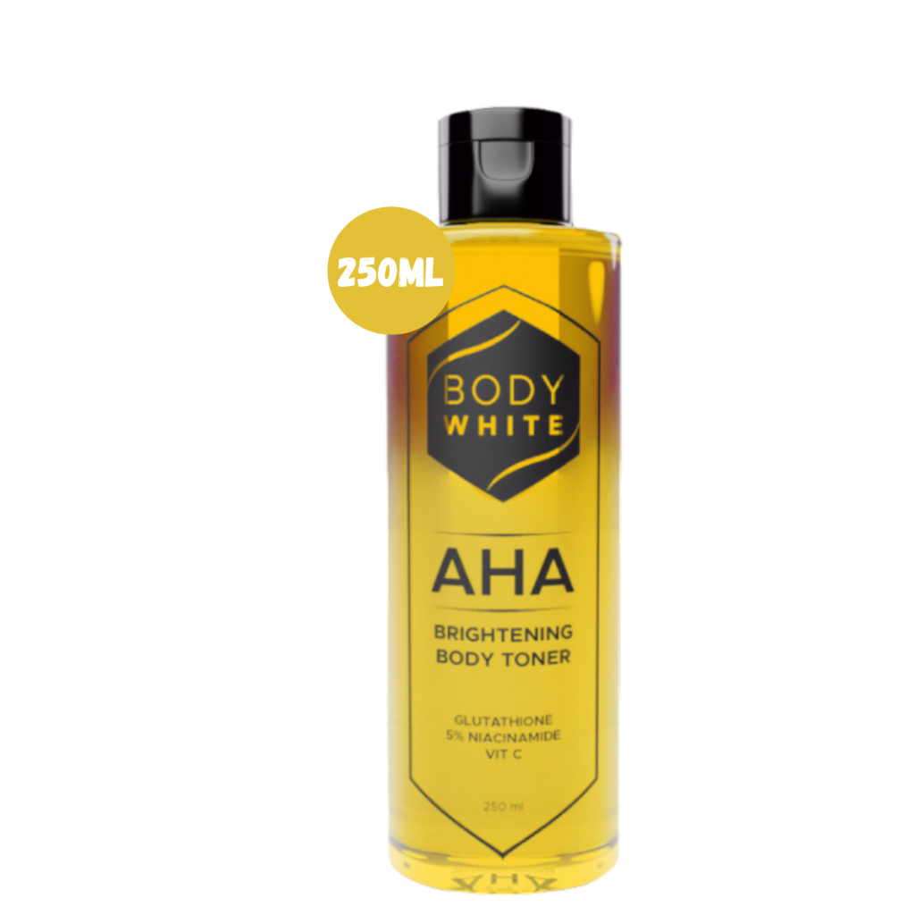 Jual Body White Aha Brightening Body Toner 250ml | Shopee Indonesia
