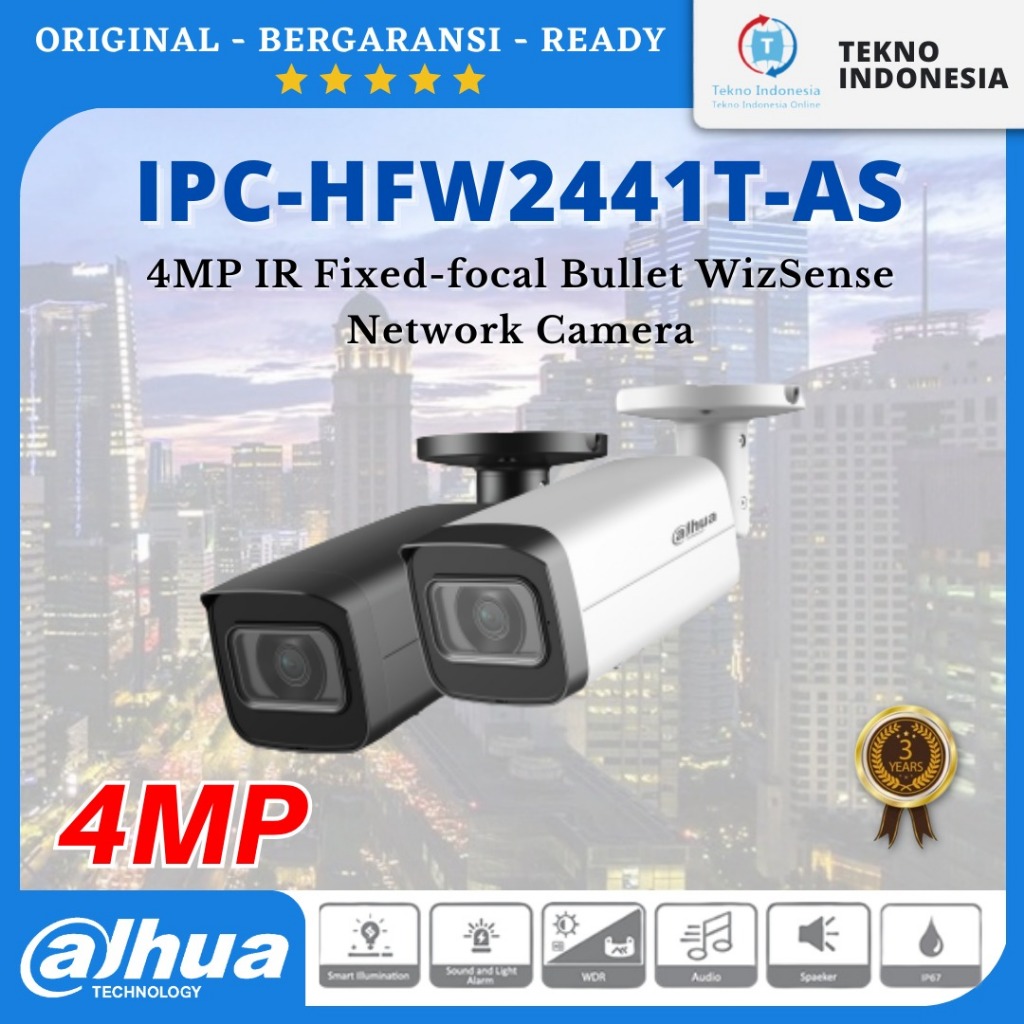 Jual Tekno Indonesia Dahua Ipc Hfw2441t As 4mp Ir Fixed Bullet