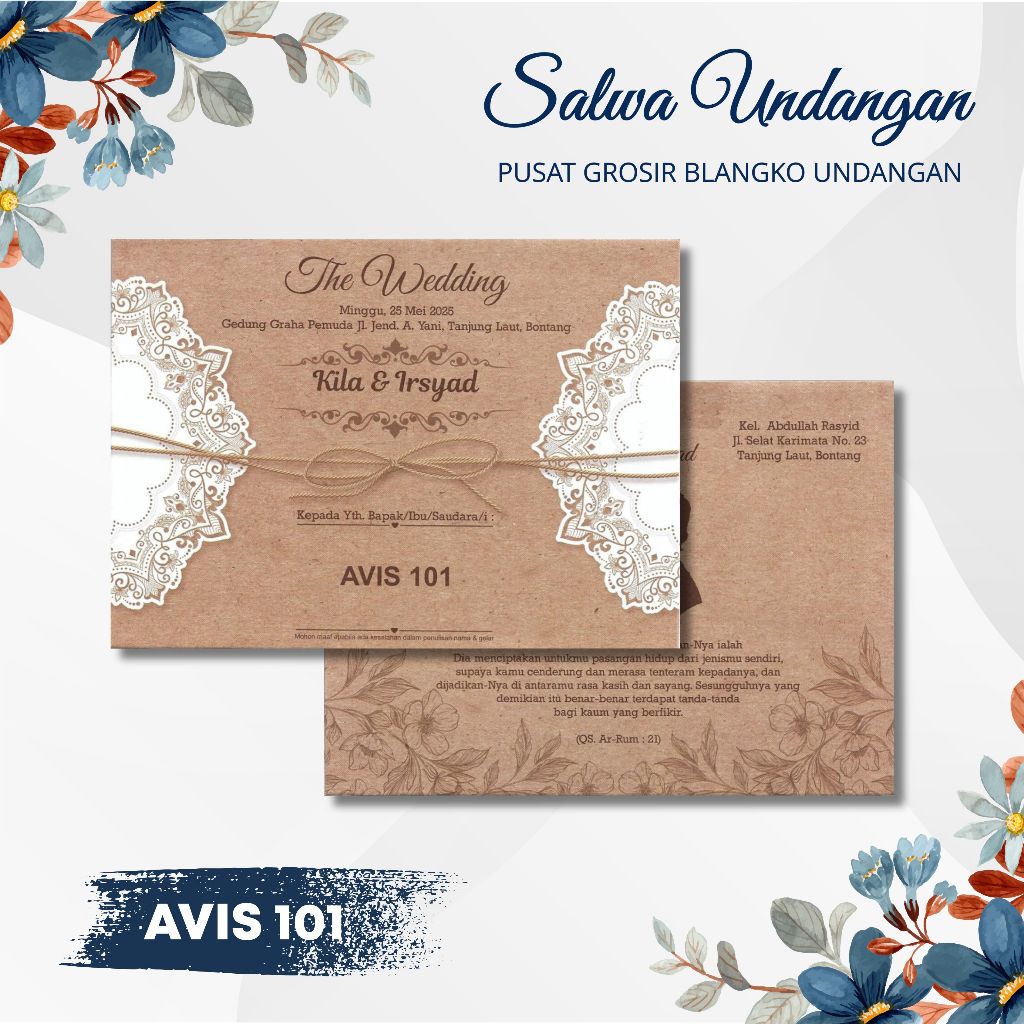 Jual Blangko Undangan Avis 101 Harga Murah | Shopee Indonesia