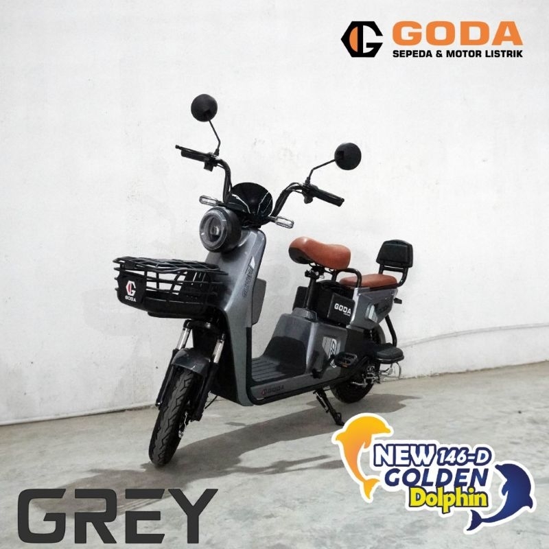 Jual SEPEDA LISTRIK GODA 146 D ABU-ABU | Shopee Indonesia