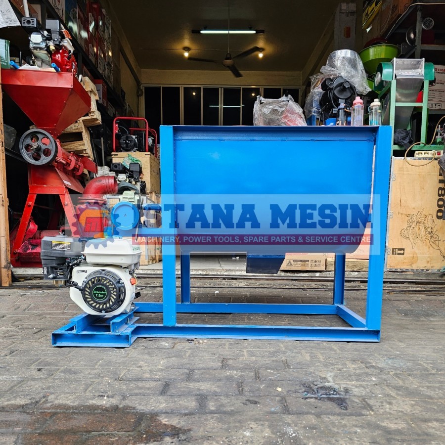 Jual MESIN PENGADUK MIXER KOMPOS PAKAN TERNAK KAP 50 KG COMPLETE MESIN ...