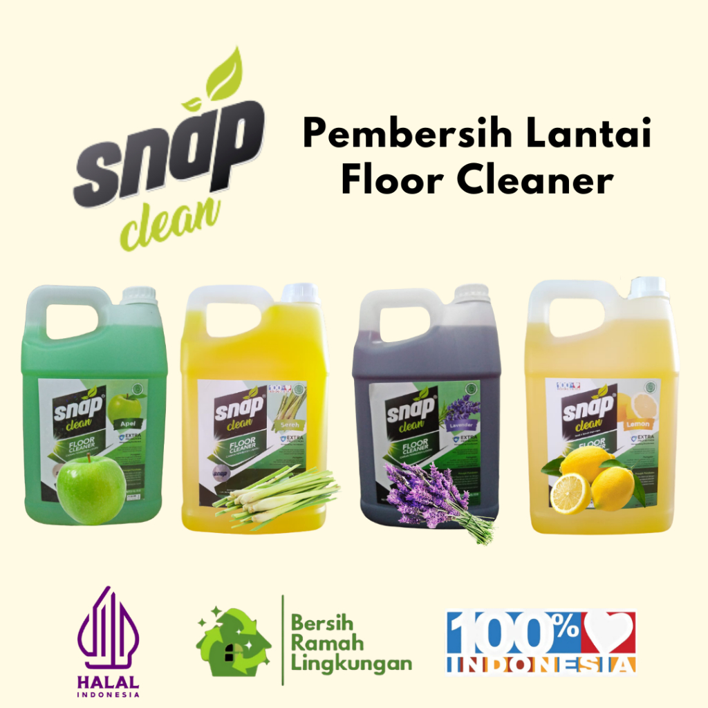 Jual Pembersih Lantai Snap Clean 4L (Floor Cleaner) | Shopee Indonesia