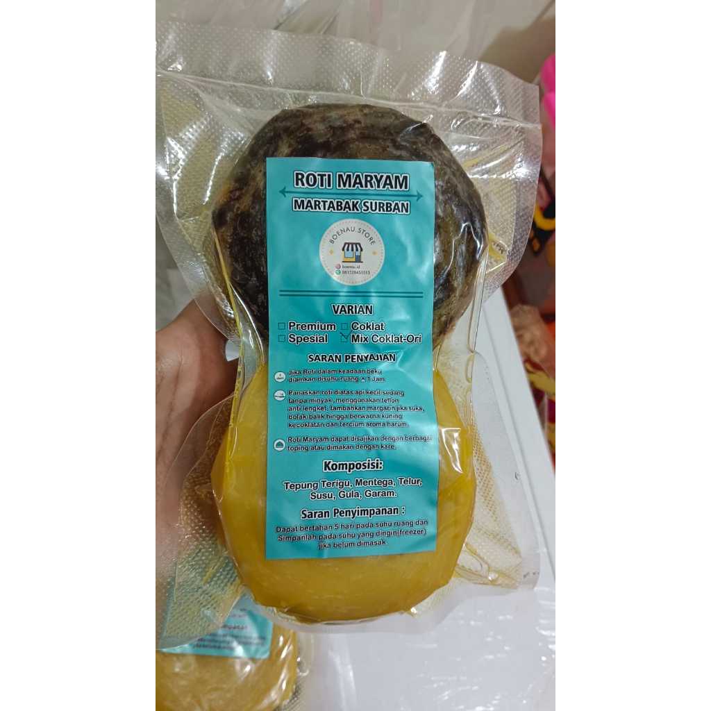 Jual Roti Maryam/Martabak Surban/Roti Canai BoeNau Original dan Coklat ...