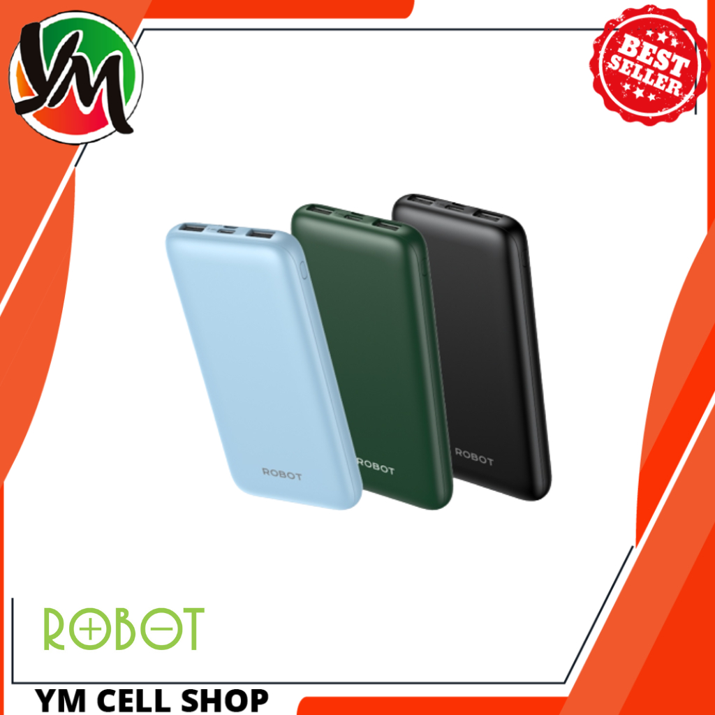 Jual PowerBank ROBOT RT12 10000MAH Dual Input Output Slim Original ...