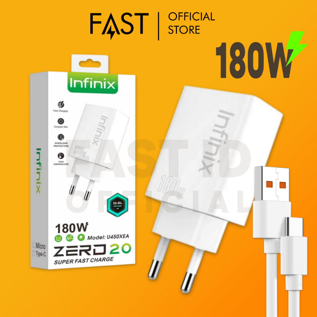Jual FAST ID - CHARGER INFINIX 180W ORIGINAL FAST CHARGING 180W MICO ...