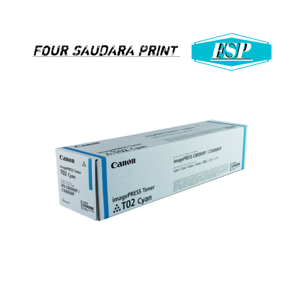Jual CANON Toner T02 Cyan Original ImagePRESS | Shopee Indonesia