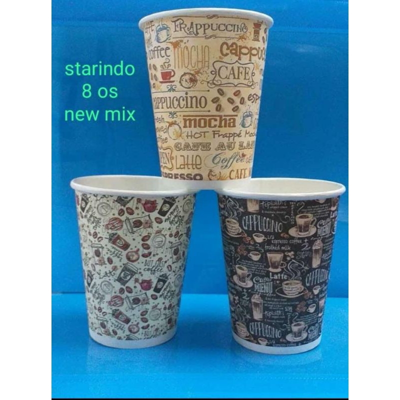 Jual Gelas Kopi 8 oz Starindo / Paper Cup Starindo isi 50 pcs | Shopee Indonesia