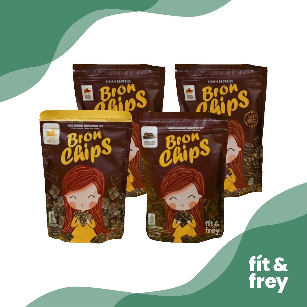 Jual BRONCHIPS Keripik Brownies 60g - Chocochip / Keju / Kacang ...