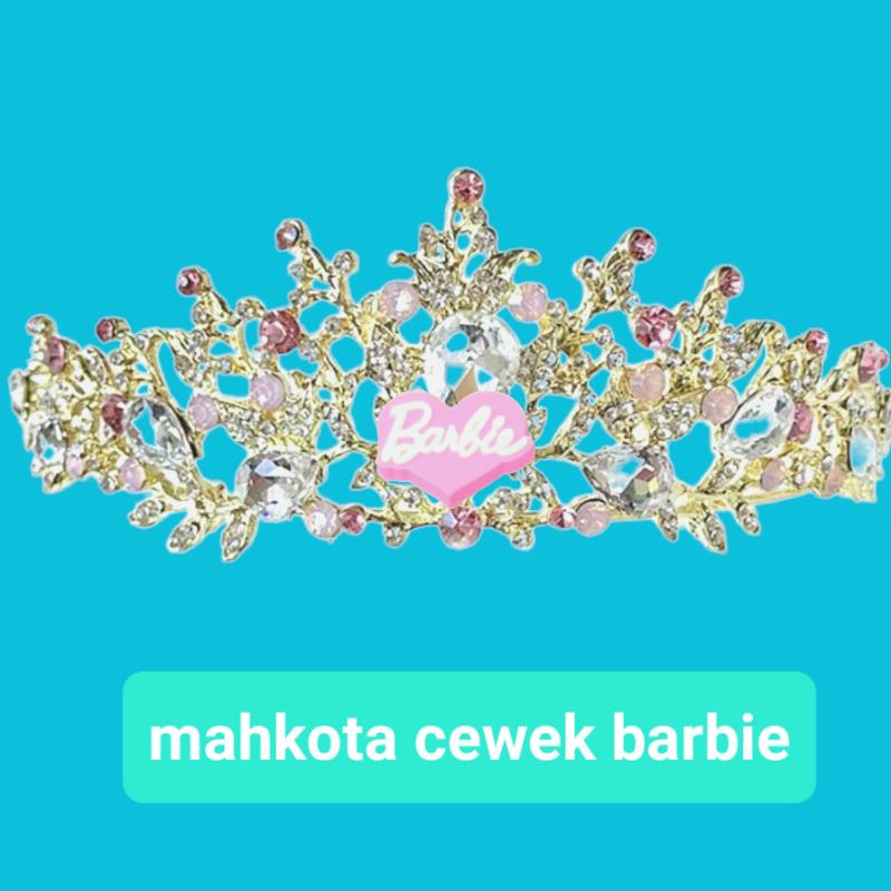 Jual mahkota cewek barbie/mahkota sweet seventeen/mahkota ulang tahun ...