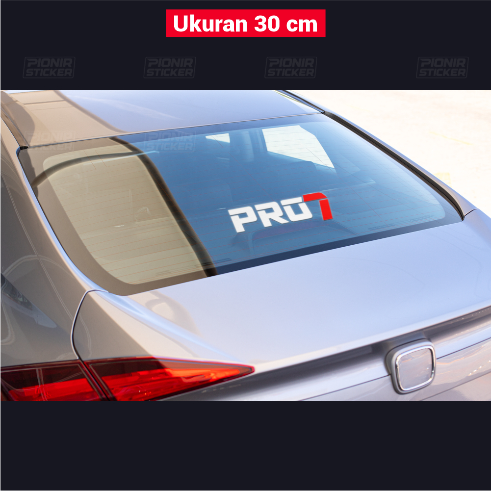 Jual Stiker Pro7 cutting sticker Pro 7 kaca belakang mobil avanza civic ...
