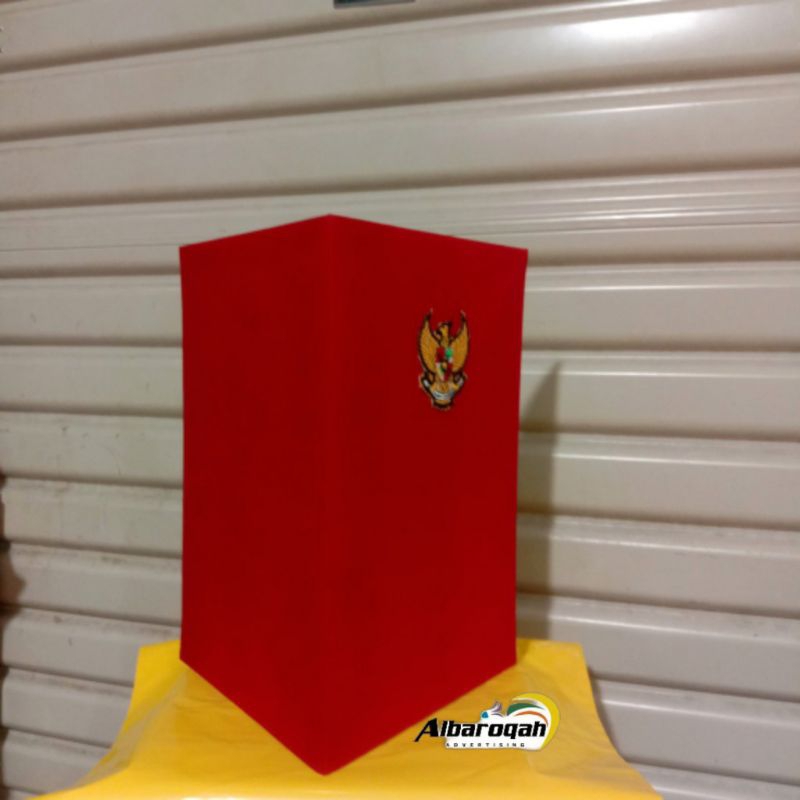 Jual Map Bludru Garuda Bordir Upacara Ukuran F4(23cm×34cm) | Shopee ...