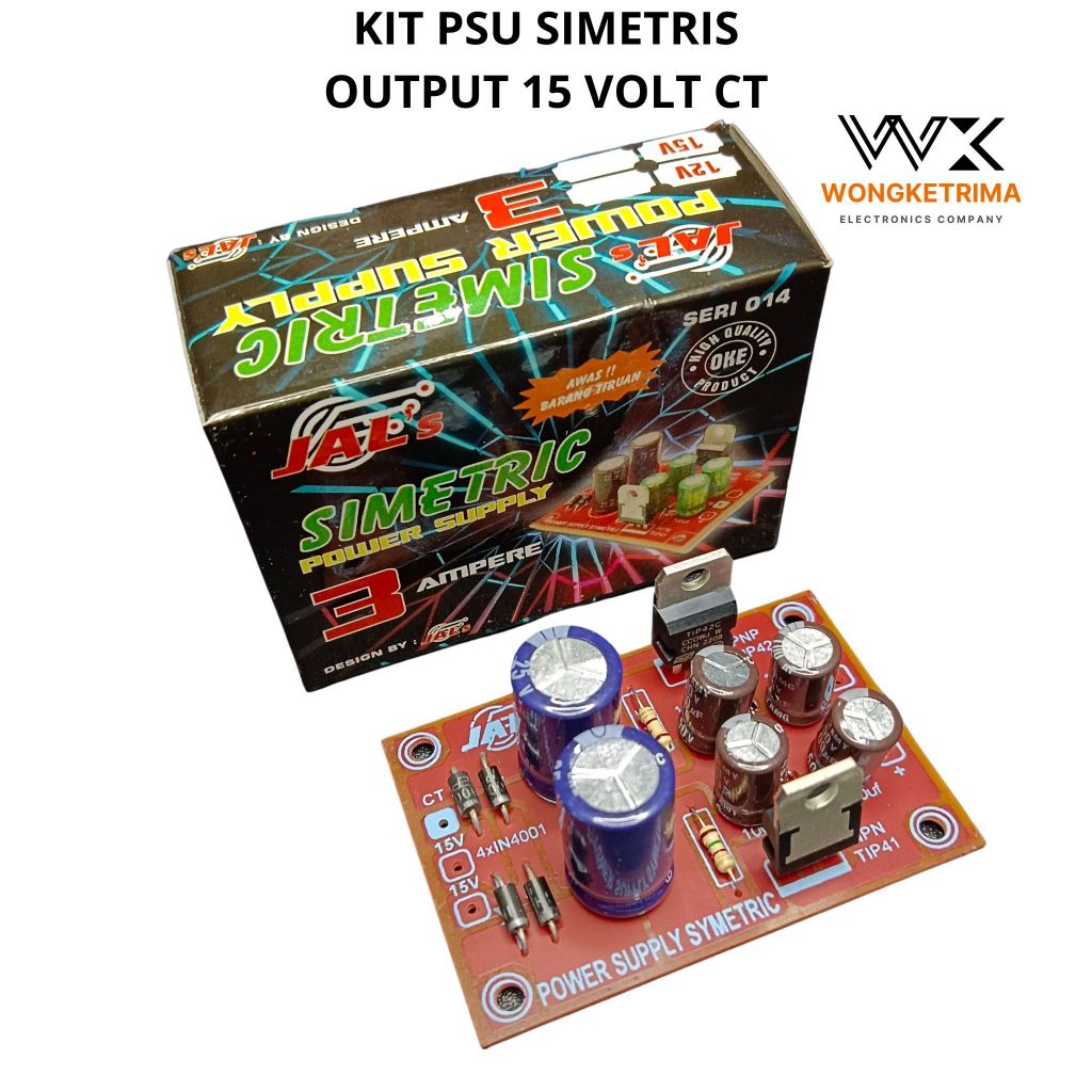 Jual KIT PSU SIMETRIS 15 VOLT CT UNTUK TONE CONTROL | Shopee Indonesia