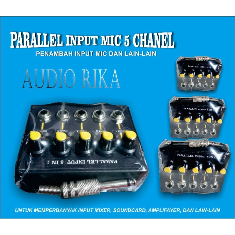 Jual PARALEL MIC. INPUT MIC 5 CHANEL PARALEL | Shopee Indonesia