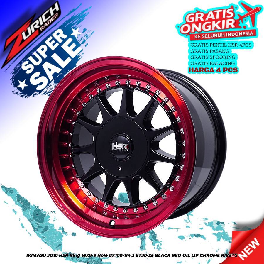 Jual VELG CELONG MURAH RING 16 PCD 4X100 4X114,3 MOBIL JAZZ YARIS ...